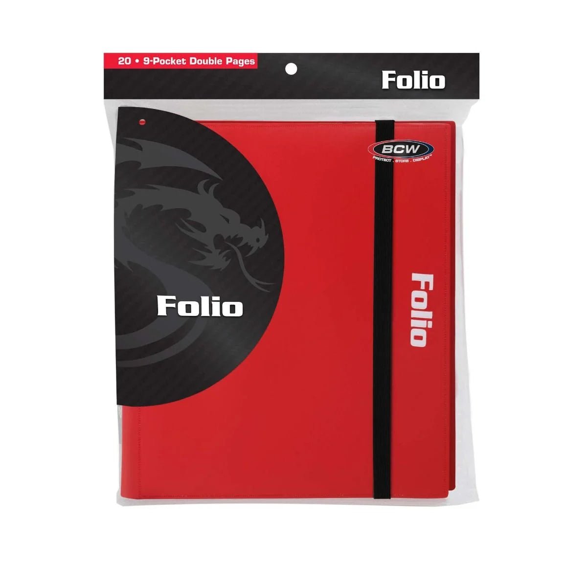 Card Folio Portfolio 9-Pocket Codex Binder Album, Red